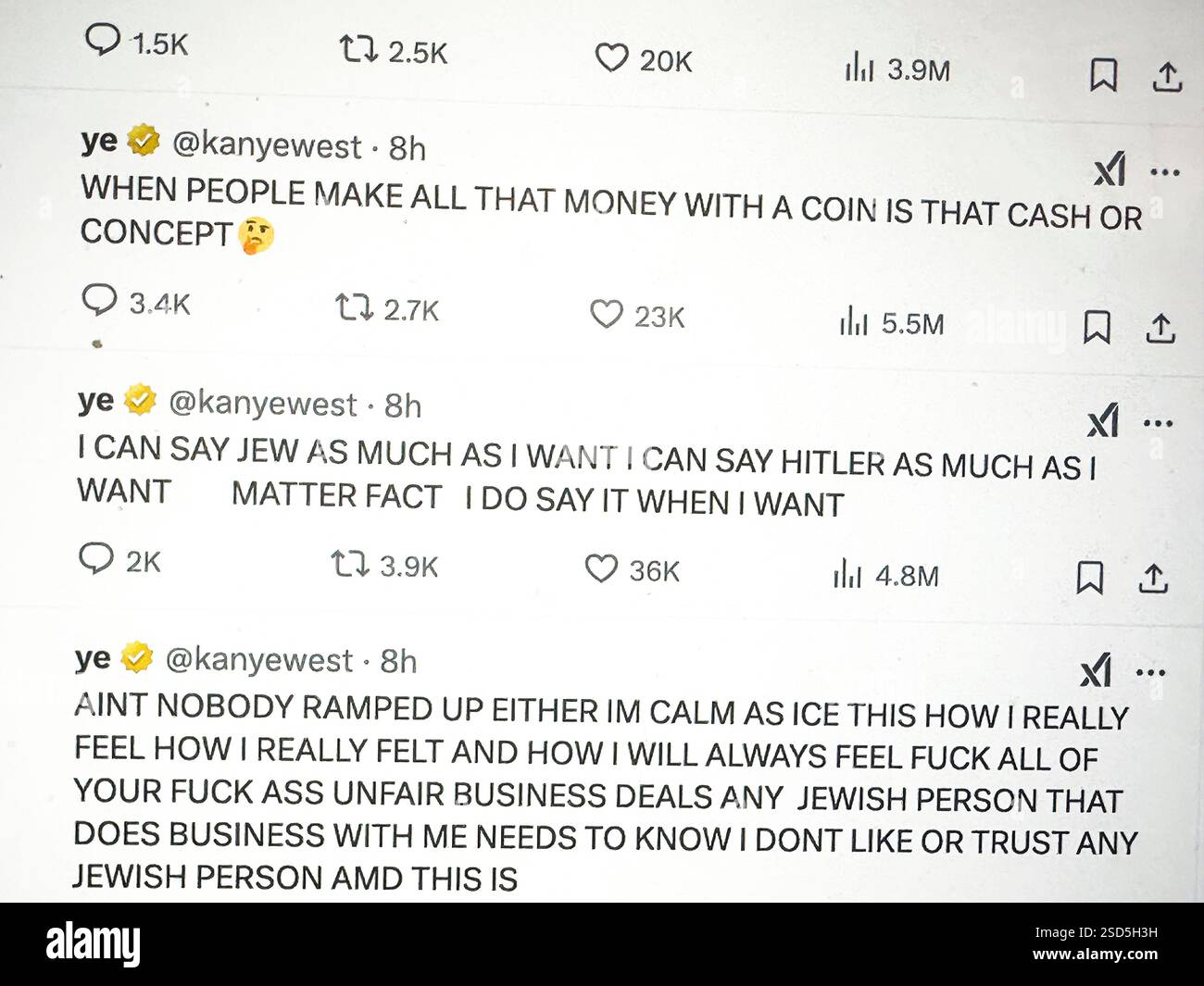 January 12, 2025, United Sttes of America: CAUTION: Strong language ...