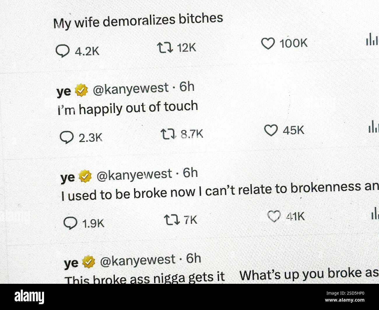 January 12, 2025, United Sttes of America: CAUTION: Strong language ...