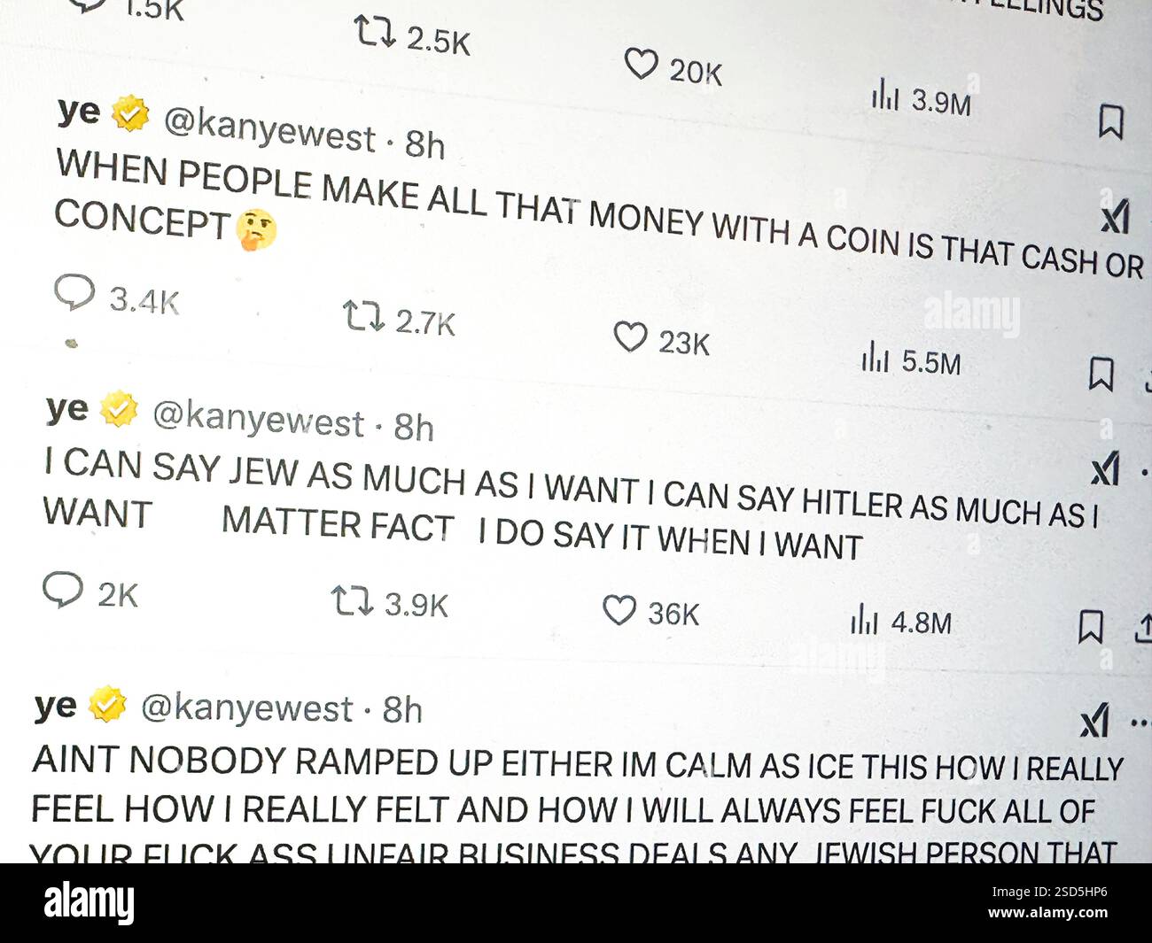 January 12, 2025, United Sttes of America: CAUTION: Strong language ...