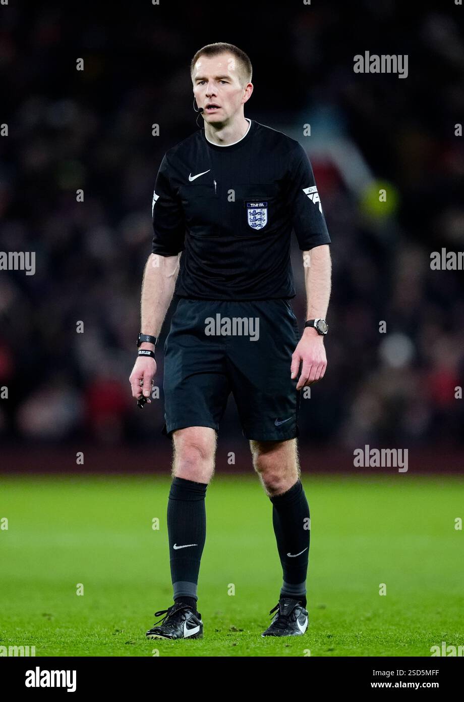 Referee Michael Salisbury during the Emirates FA Cup fourth round match ...