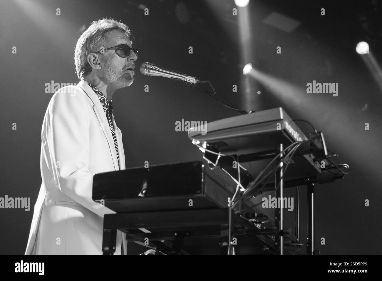 Singer Xoel Lopez performs at Circo Price concert in Madrid on 07 ...