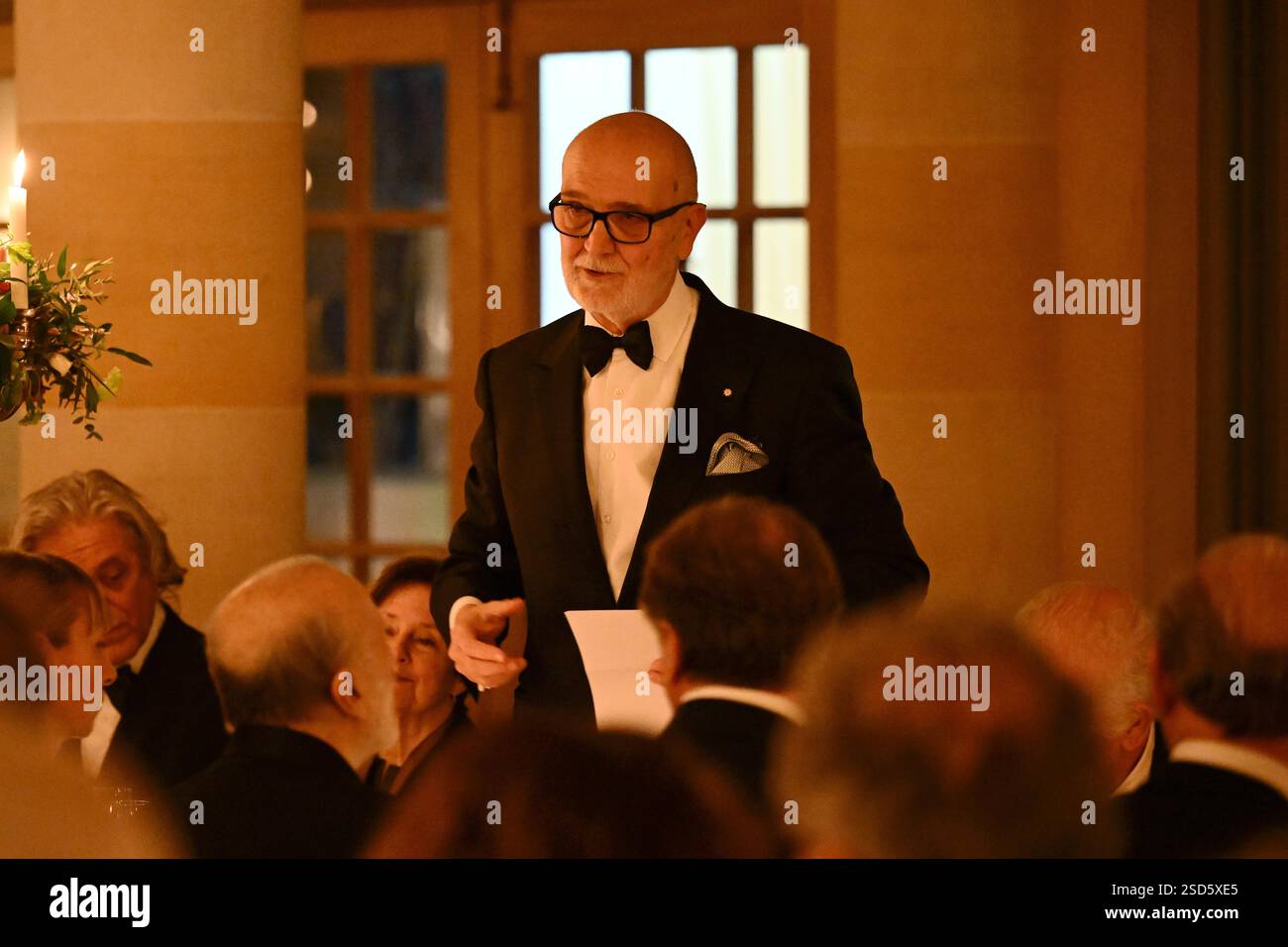 Inigo Lambertini, Italian Ambassador to the UK gives a speech during a ...