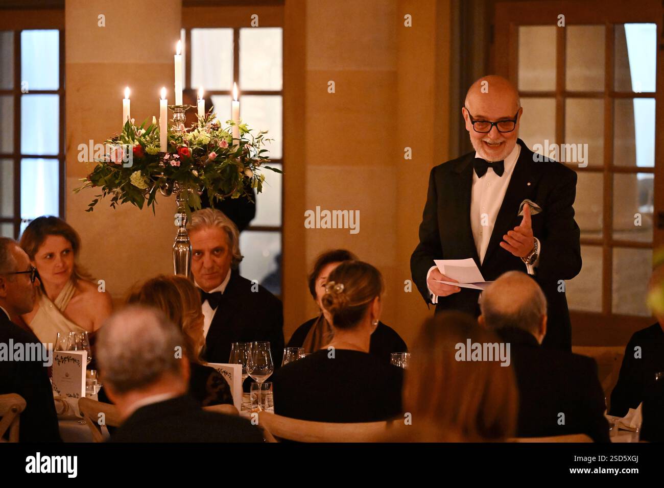 Inigo Lambertini, Italian Ambassador to the UK gives a speech during a ...