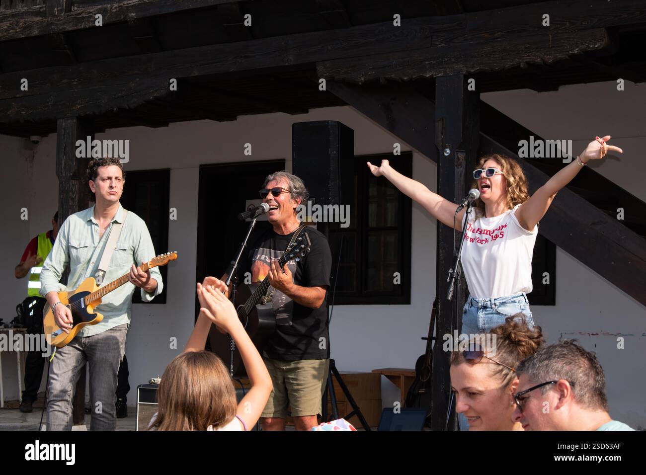 famous Serbian singer Kiki Lesandric sings in the park outdoors Stock ...