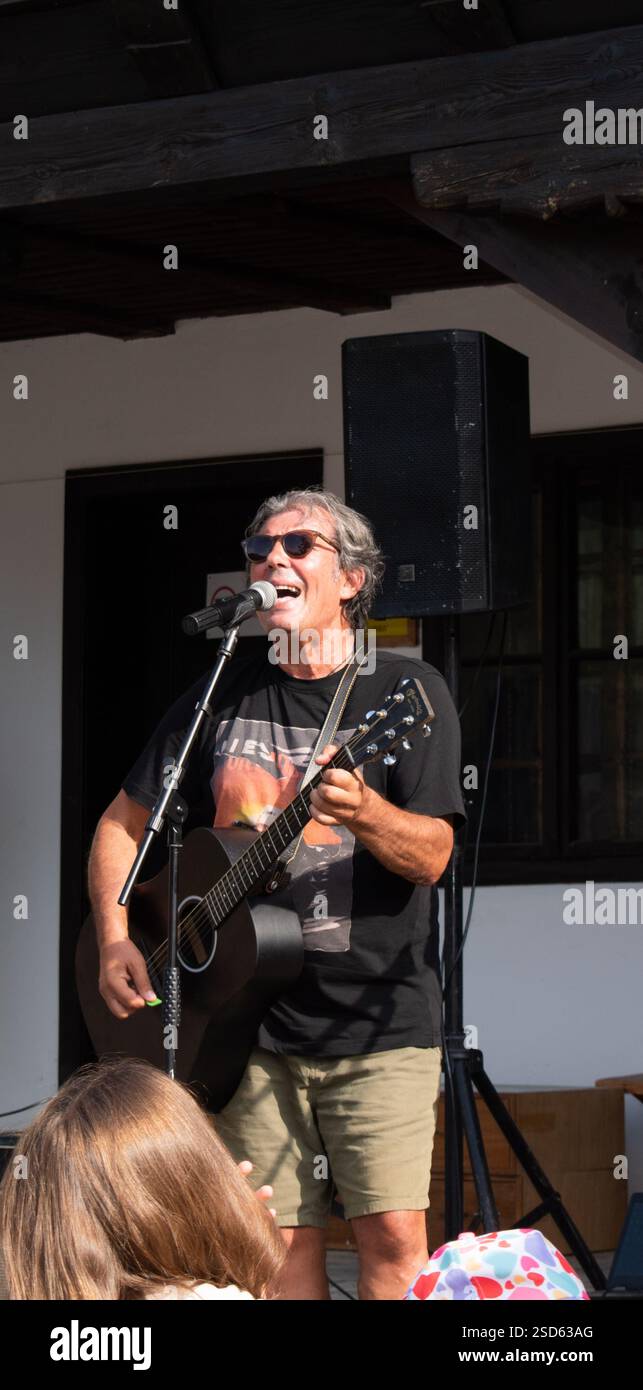 famous Serbian singer Kiki Lesandric sings in the park outdoors Stock ...