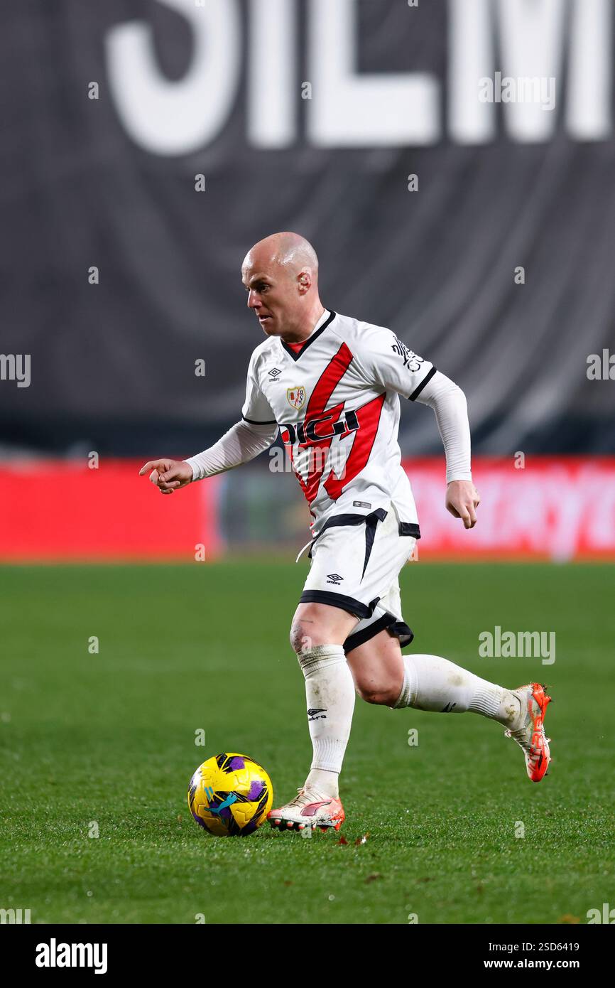 Isi Palazon of Rayo Vallecano in action during the Spanish League ...