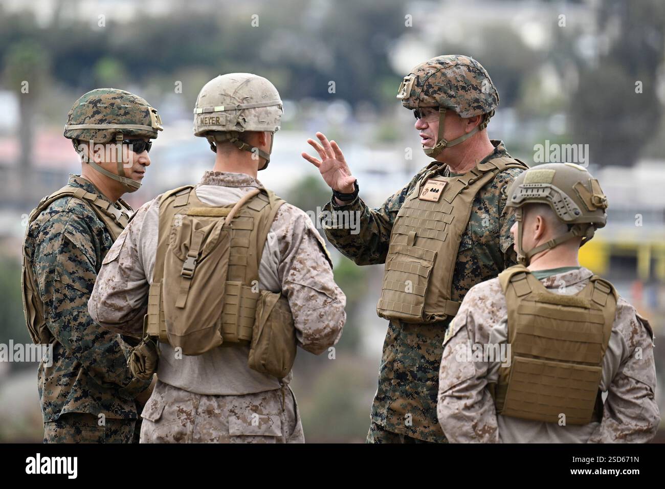 U.S. Marine Corps Lt. Gen. Michael Cederholm, commander of the I Marine ...