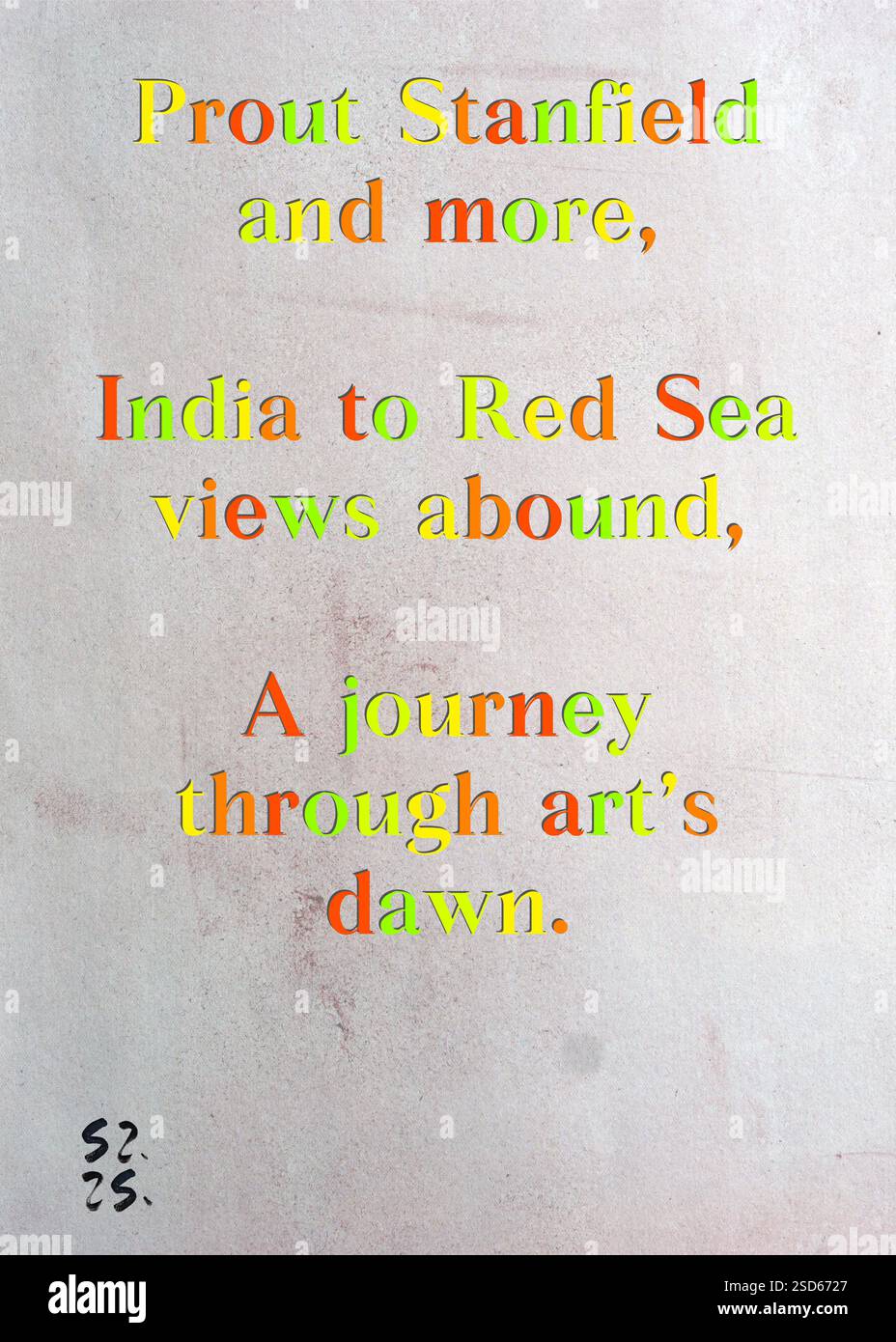 Prout Stanfield and more, India to Red Sea views abound, A journey ...