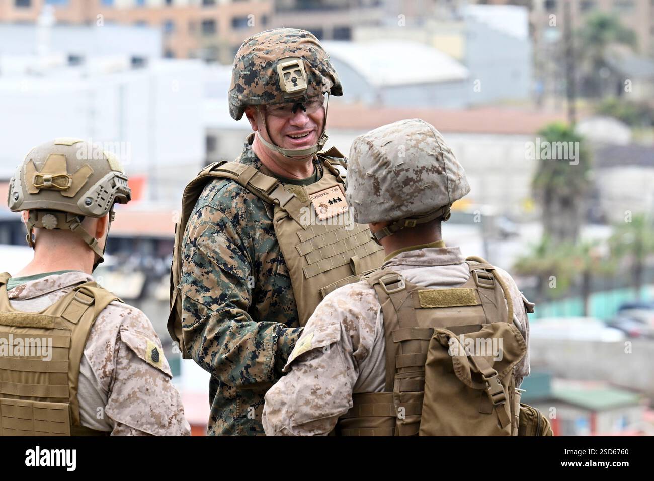 U.S. Marine Corps Lt. Gen. Michael Cederholm, commander of the I Marine ...
