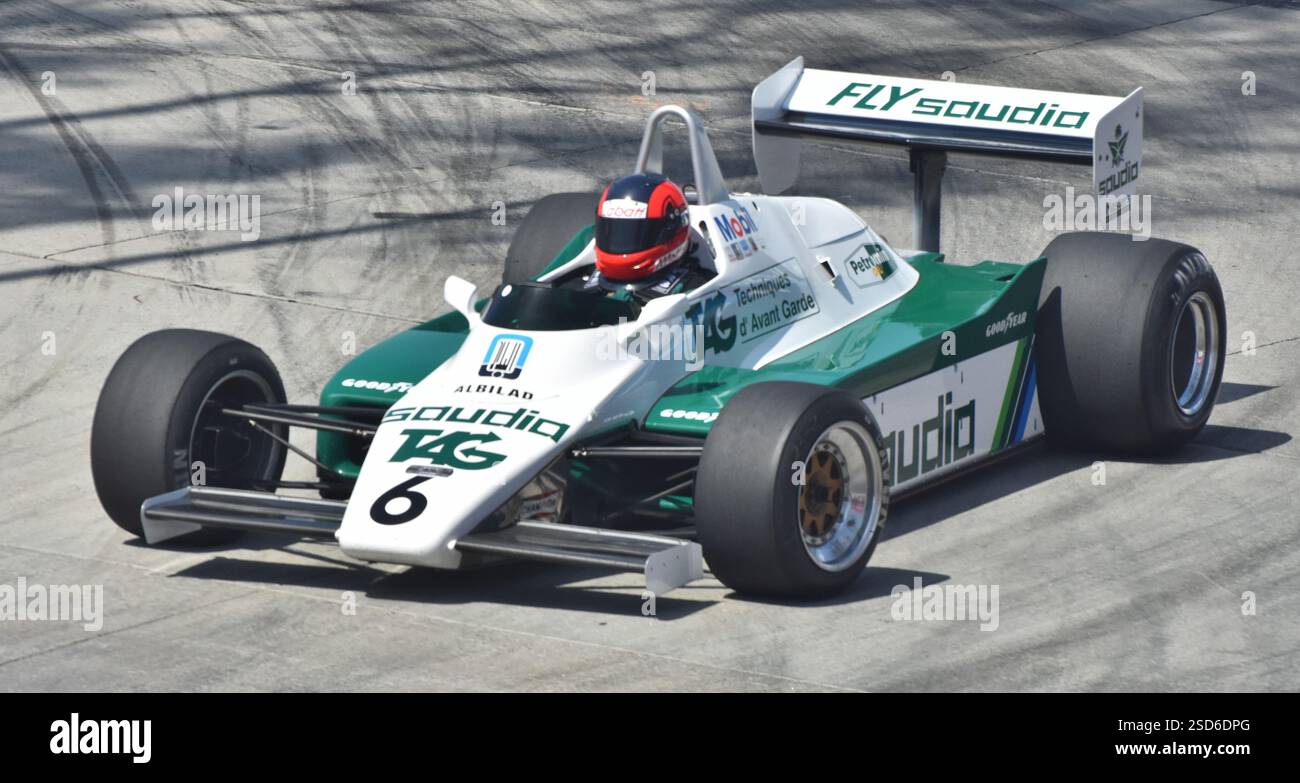 Long Beach, CA - April 15, 2023: The Williams FW07 at the Long Beach ...