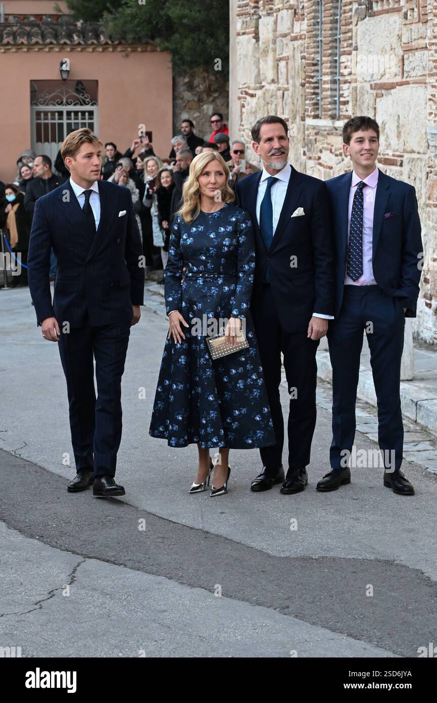 Royal wedding of Prince Nikolaos of Greece and Chrysi Vardinogianni in ...