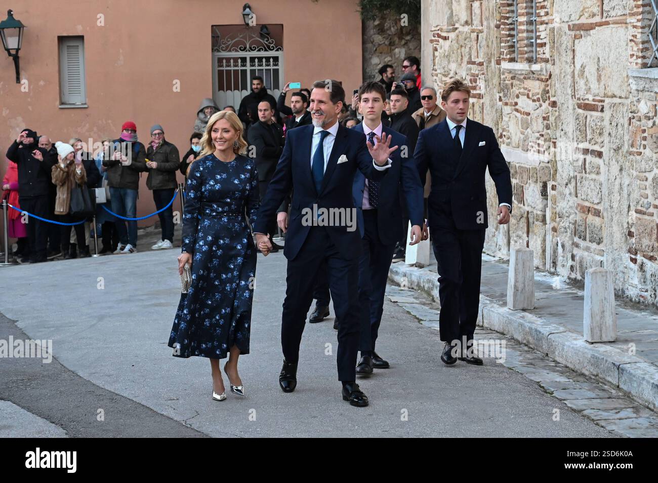 Royal wedding of Prince Nikolaos of Greece and Chrysi Vardinogianni in ...