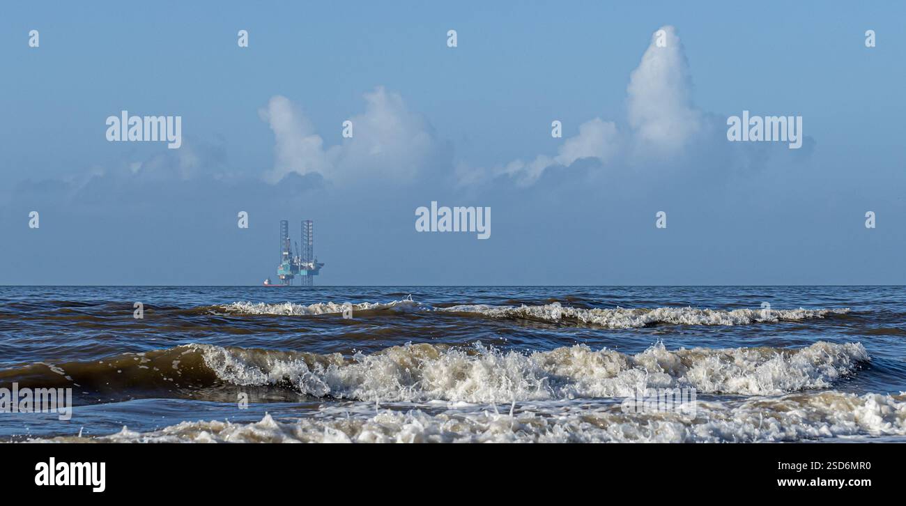 Liverpool Bay, Irish Sea, UK - October 19 2024 :Valaris Norway Jack up ...