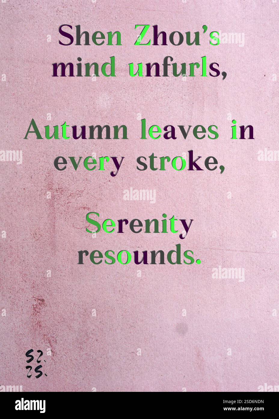 Shen Zhou's mind unfurls, Autumn leaves in every stroke, Serenity resounds. Freyja Bjornsdottir ...