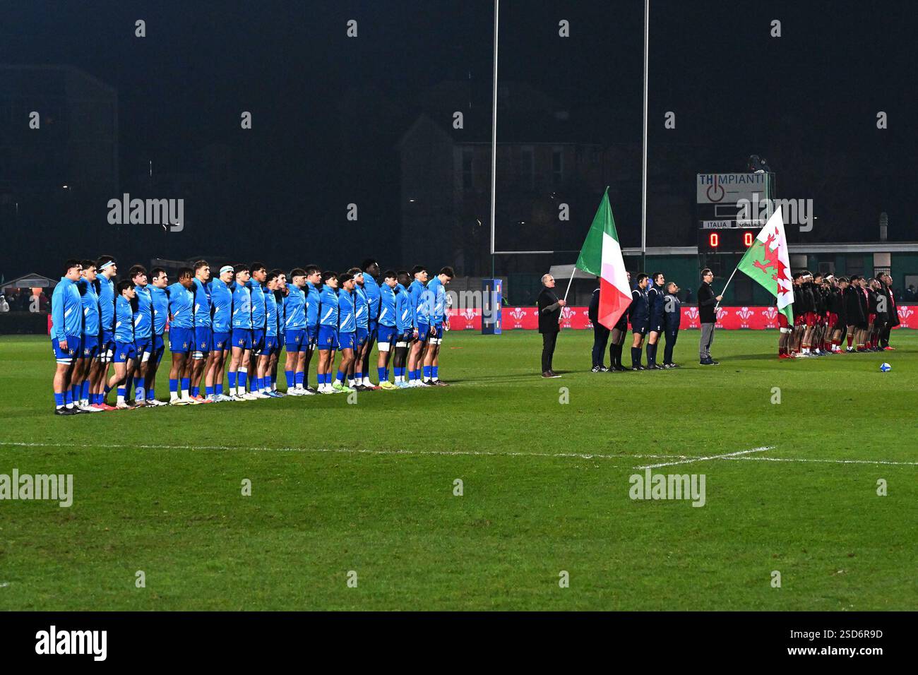 Monigo, Italy. 07th Feb, 2025. National teams lined up for the national ...