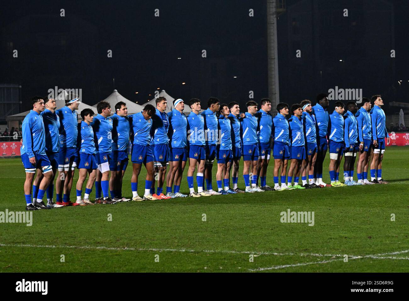 Monigo, Italy. 07th Feb, 2025. Italian national team lined up for the ...