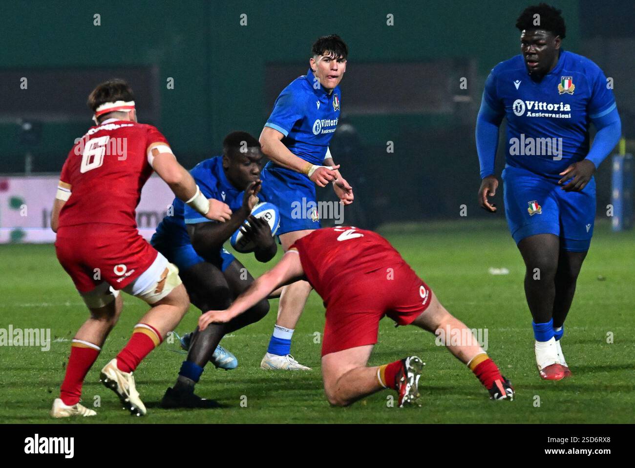 Monigo, Italy. 07th Feb, 2025. Images of the Italia U20 vs. Wales U20 ...