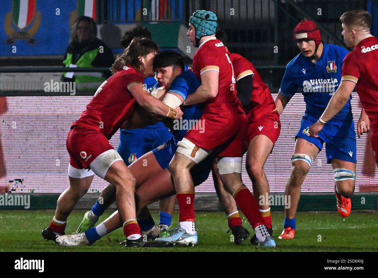 Monigo, Italy. 07th Feb, 2025. Images of the Italia U20 vs. Wales U20 ...