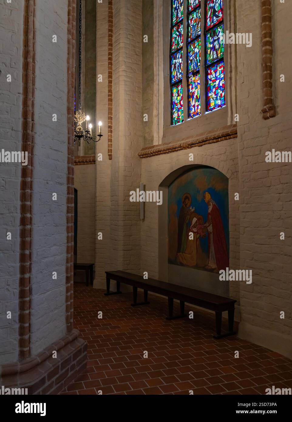 A picture of the interior of the Church of the Blessed Virgin Mary ...
