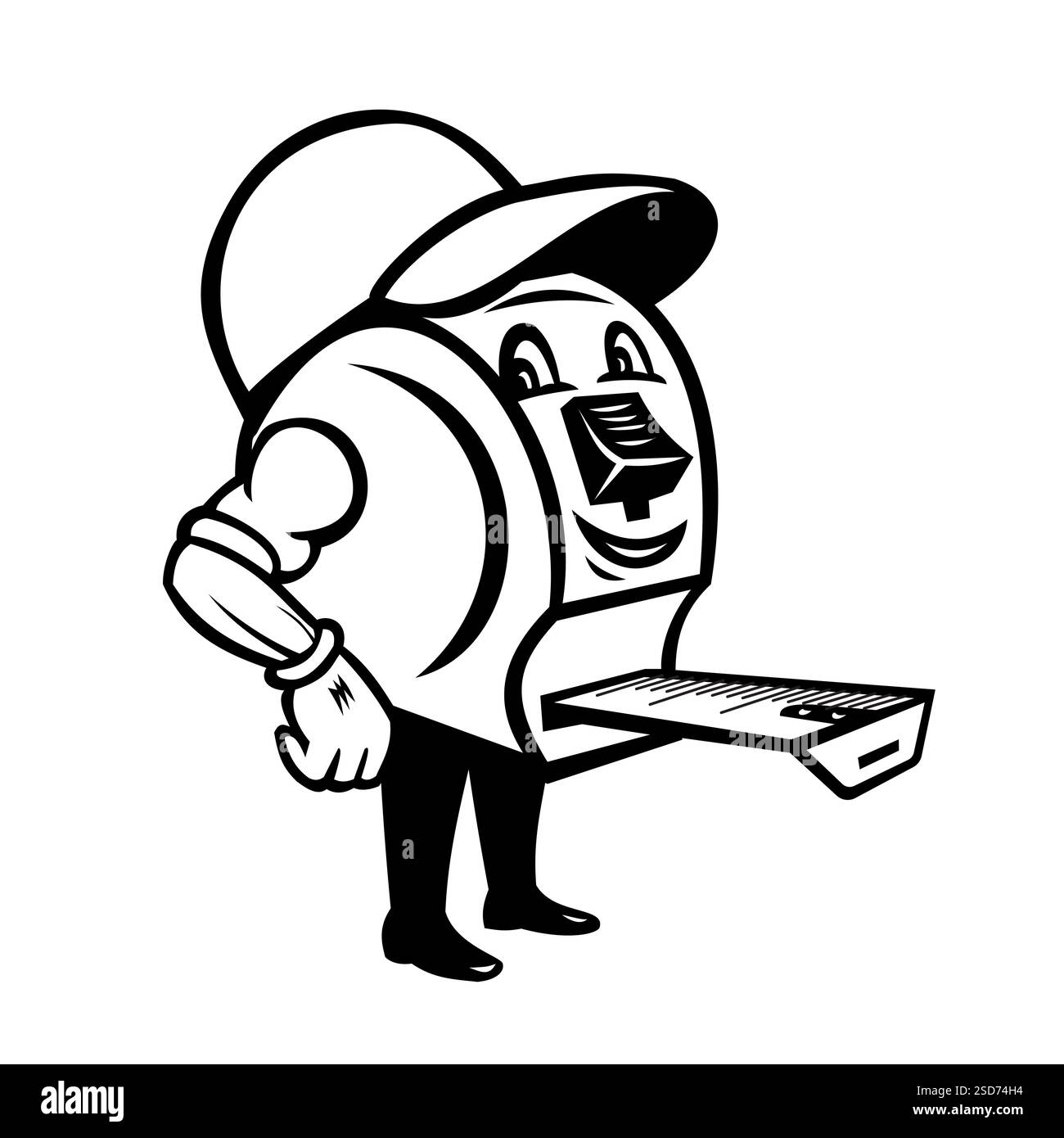 Worker measure tape on Stock Vector Images - Alamy