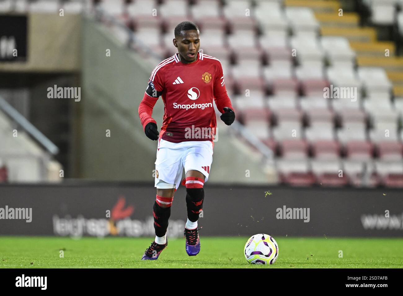 Manchester United forward Malachi Sharpe during the Manchester United ...