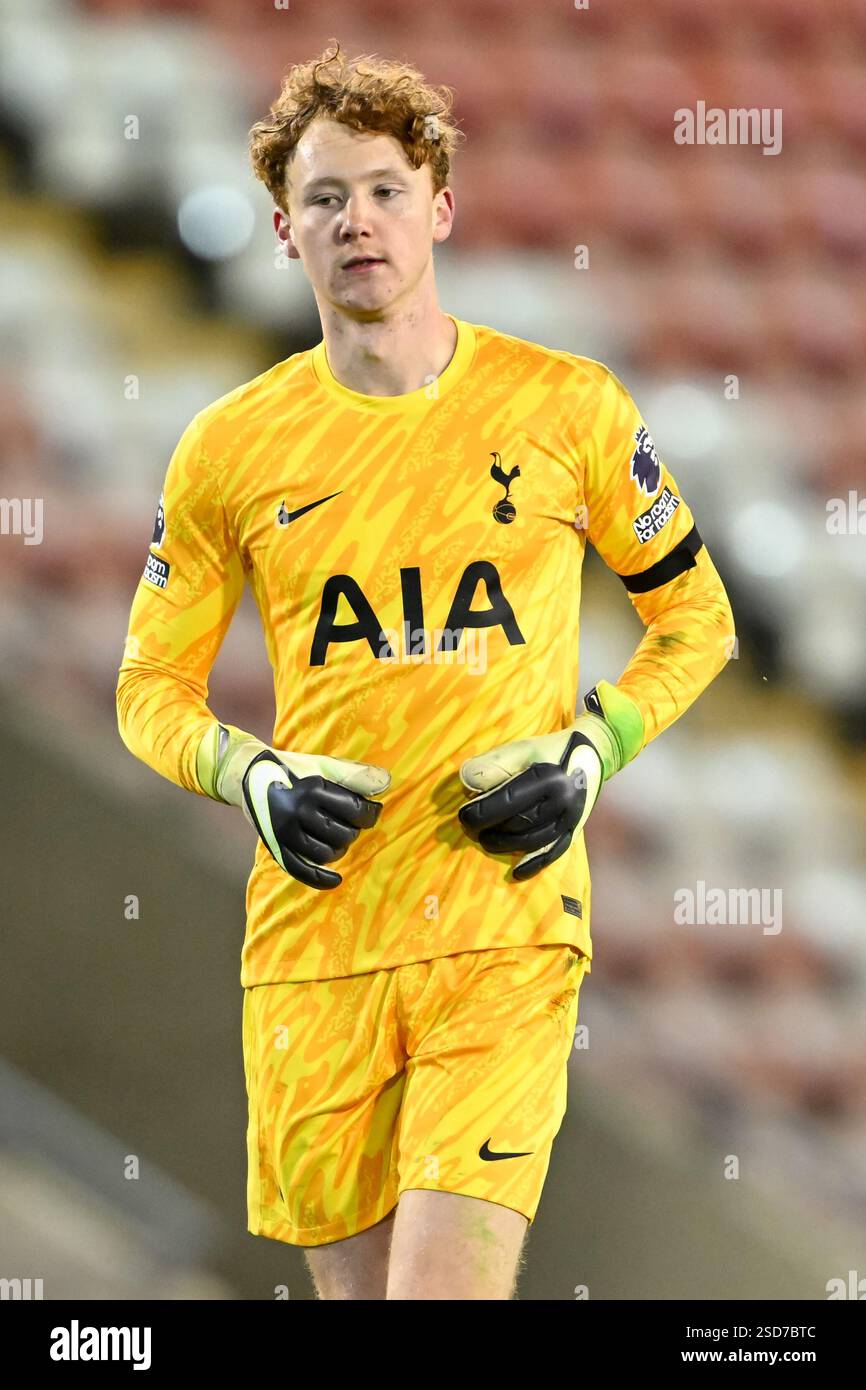 Tottenham Hotspur goalkeeper Aaron Maguire during the Manchester United ...