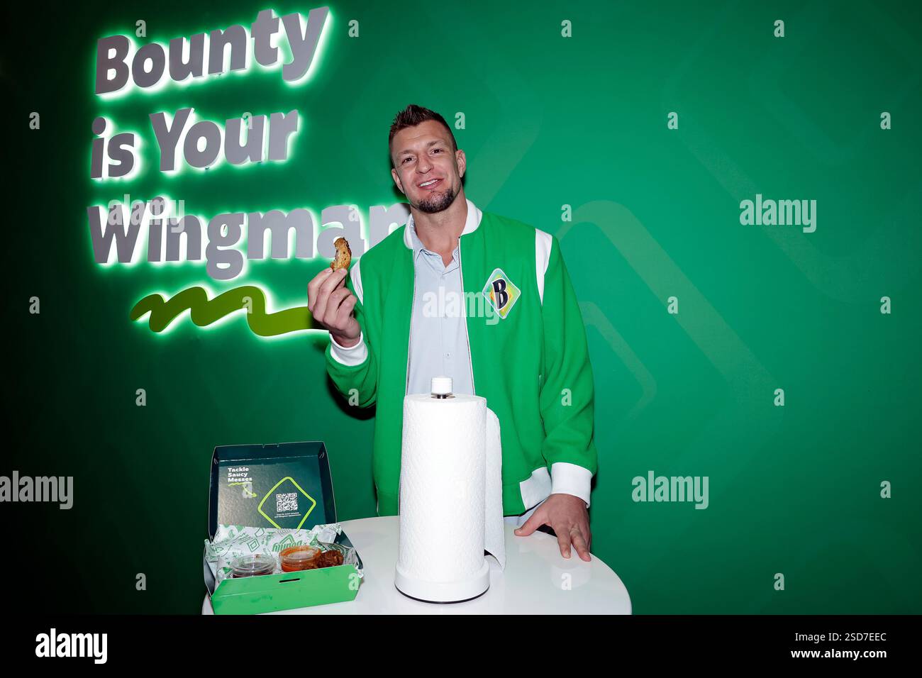 IMAGE DISTRIBUTED FOR BOUNTY - Rob Gronkowski at the Bounty House of ...