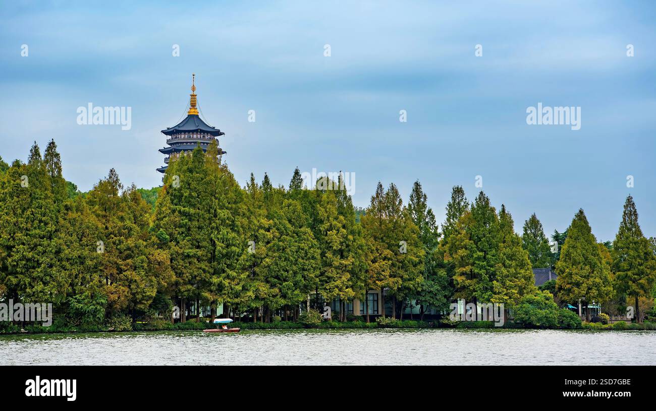 Leifeng Pagoda of the Chinese folklore, Legend of the White Snake, by ...