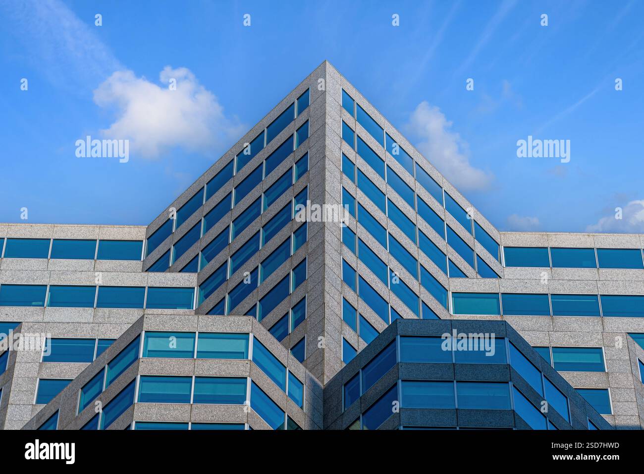 Symmetric view of A skyscraper of Brookfield Place, Toronto, Canada ...