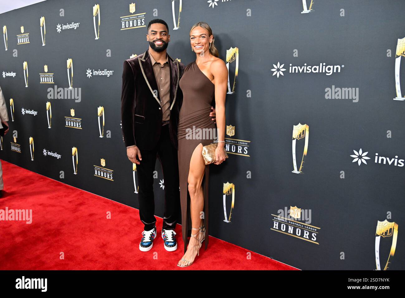 Saenger Theatre. 6th Feb, 2025. New Orleans LA; Darius Slayton and Anna ...