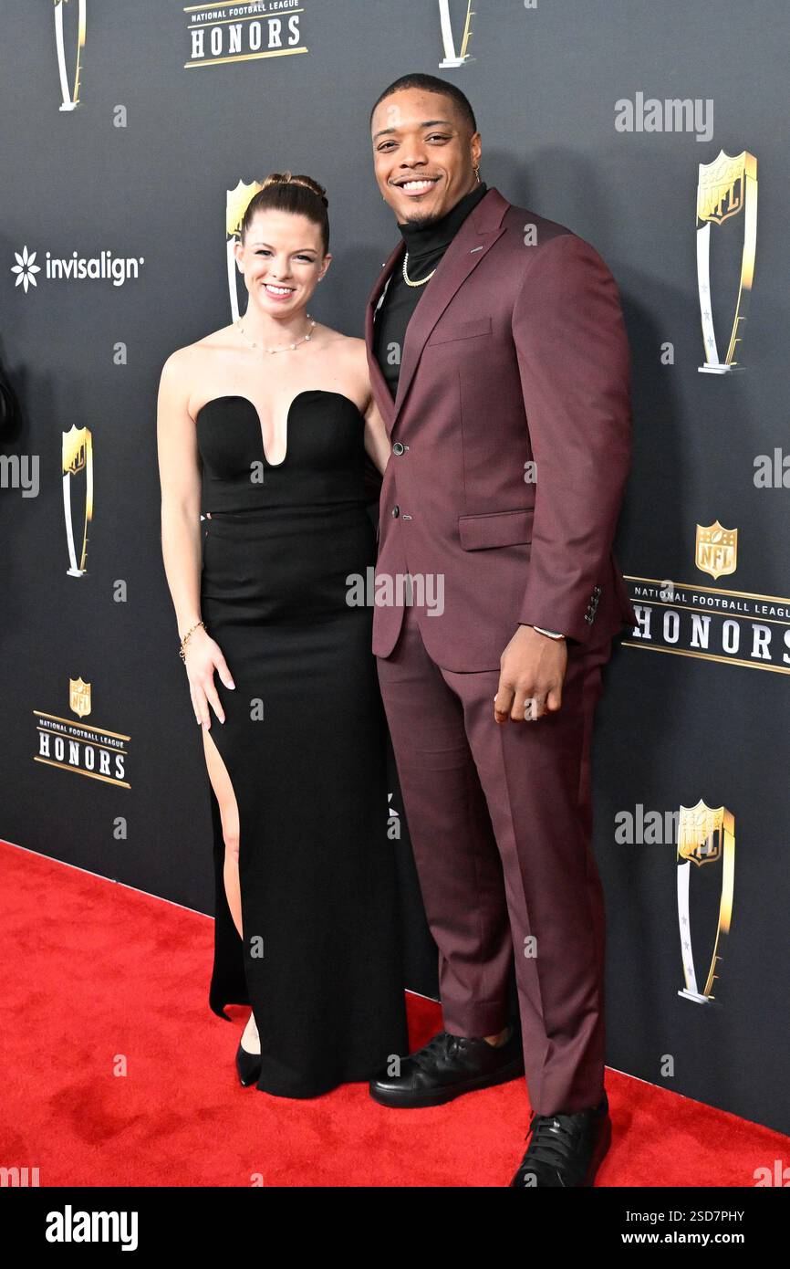 Saenger Theatre. 6th Feb, 2025. New Orleans LA; C.J. Ham and his wife ...