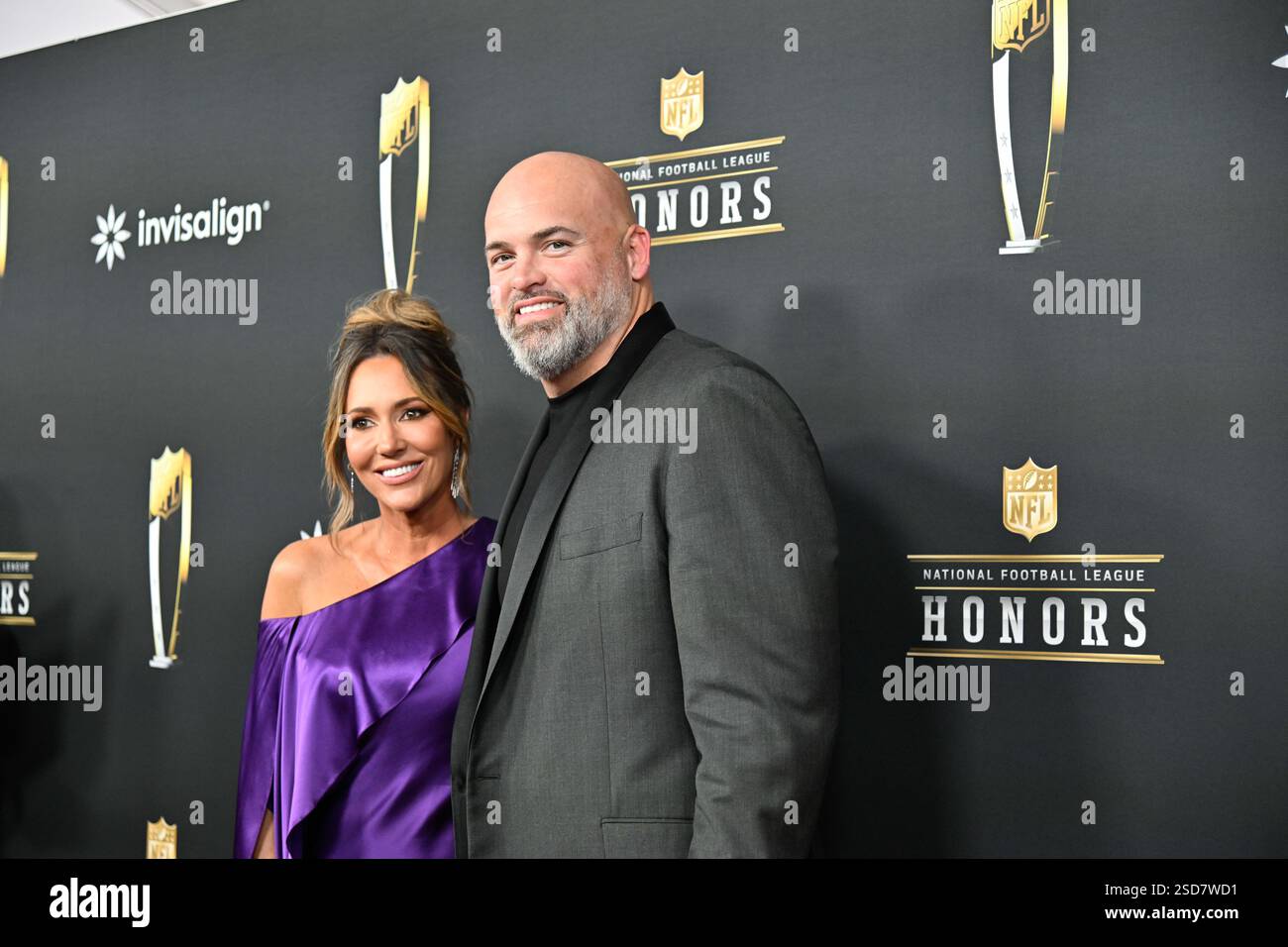 February 6, 2025, New Orleans LA; Andrew Whitworth and his wife Melissa ...