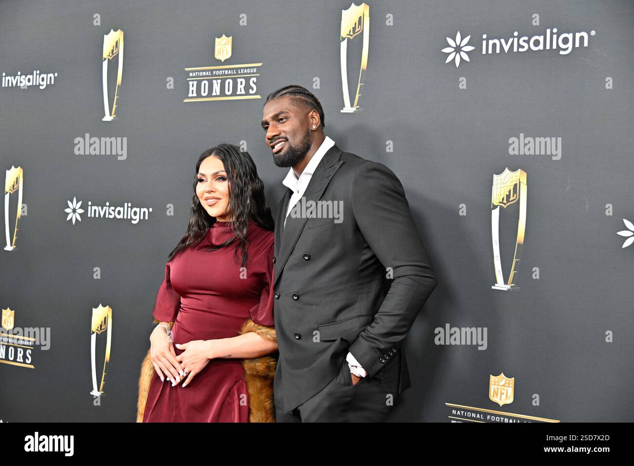 Saenger Theatre. 6th Feb, 2025. New Orleans LA; Chanen Johnson (left ...