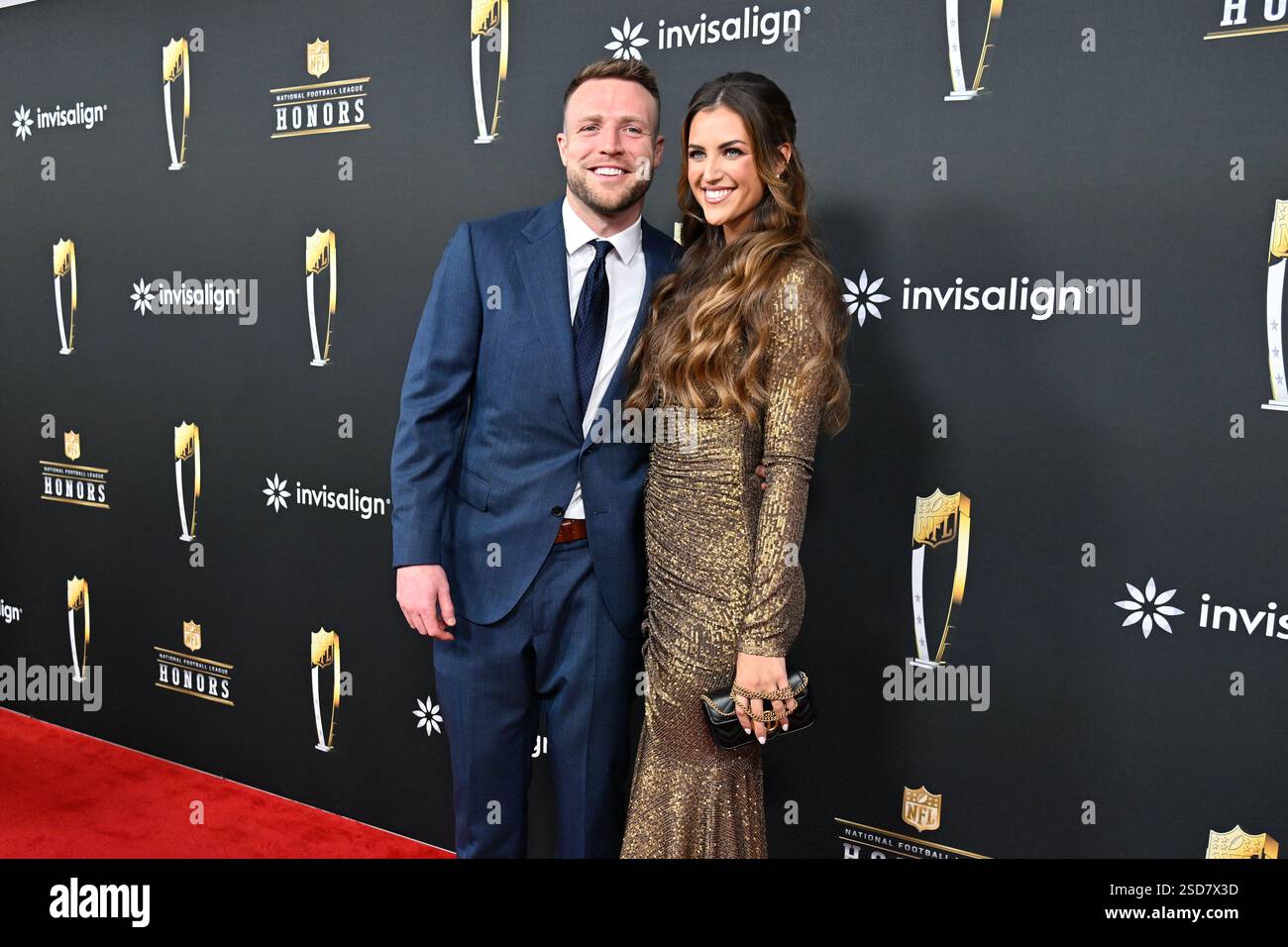 Saenger Theatre. 6th Feb, 2025. New Orleans LA; Taysom Hill and his ...