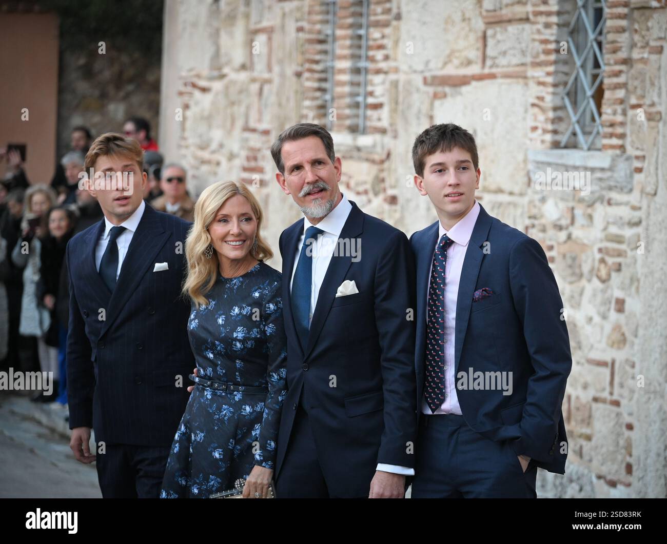 Athens, Greece, 7 February 2025. Pavlos Crown Prince of Greece, Marie ...