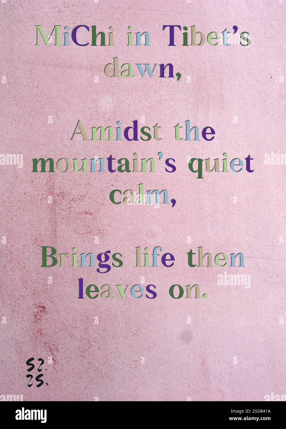 MiChi in Tibet's dawn, Amidst the mountain's quiet calm, Brings life ...