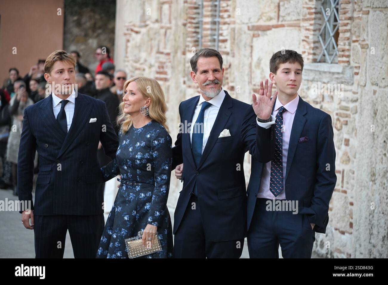 Athens, Greece, 7 February 2025. Pavlos Crown Prince of Greece, Marie ...