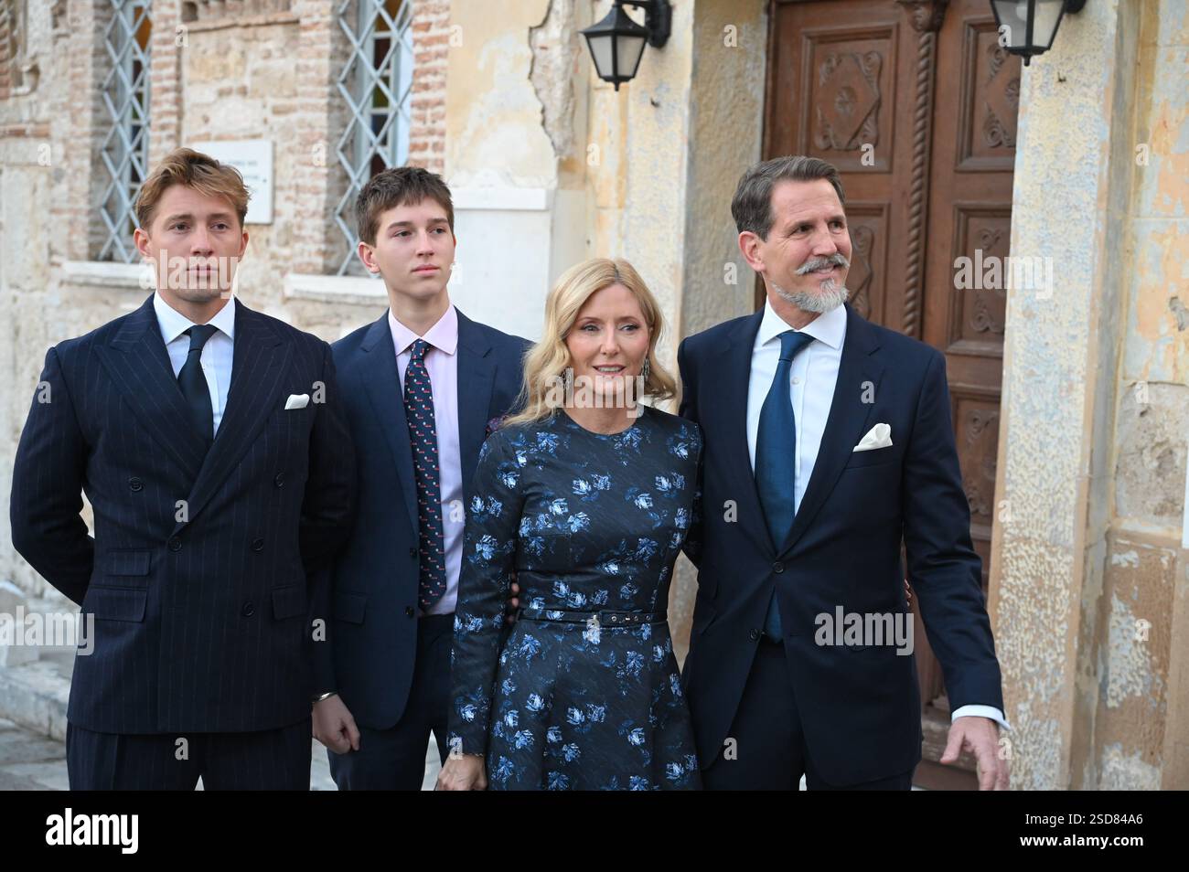 Athens, Greece, 7 February 2025. Pavlos Crown Prince of Greece, Marie ...