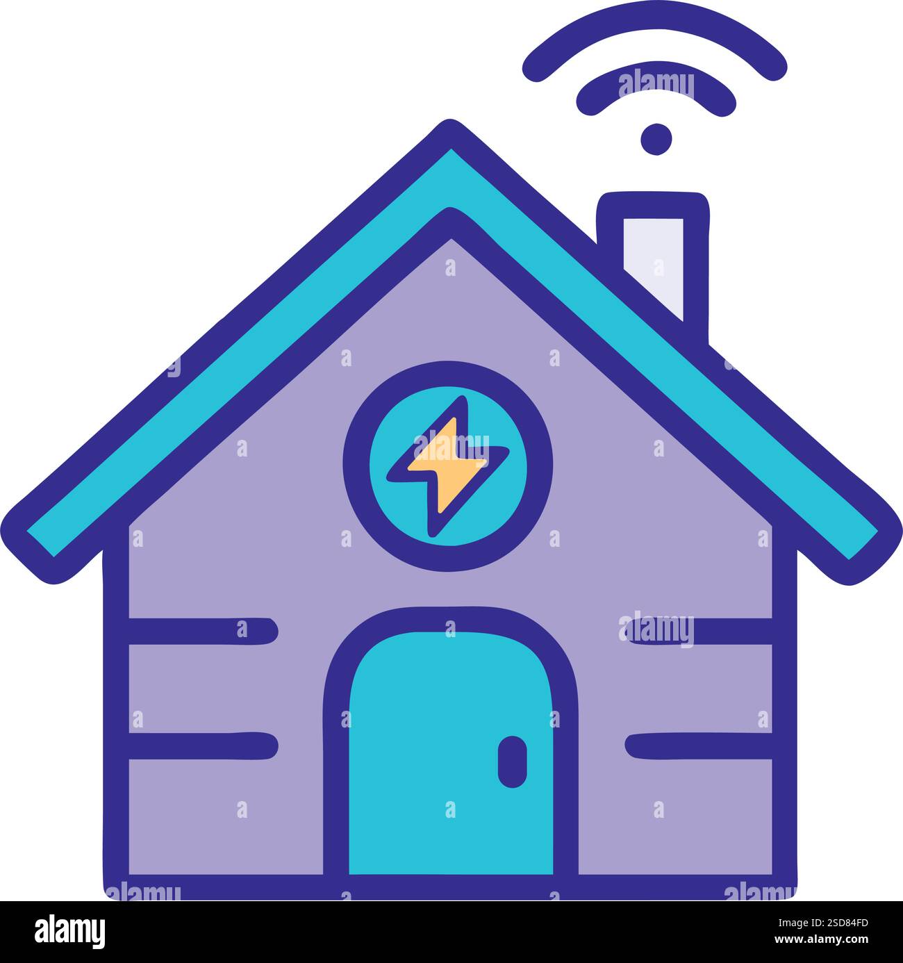 Smart energy home automation illustration Stock Vector Image & Art - Alamy