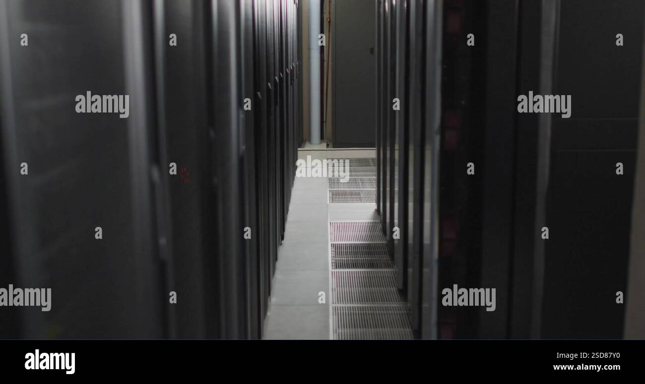Image of server racks in data center representing modern cloud ...