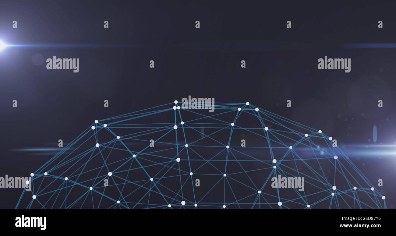 Glowing network lines forming hi-res stock photography and images - Alamy