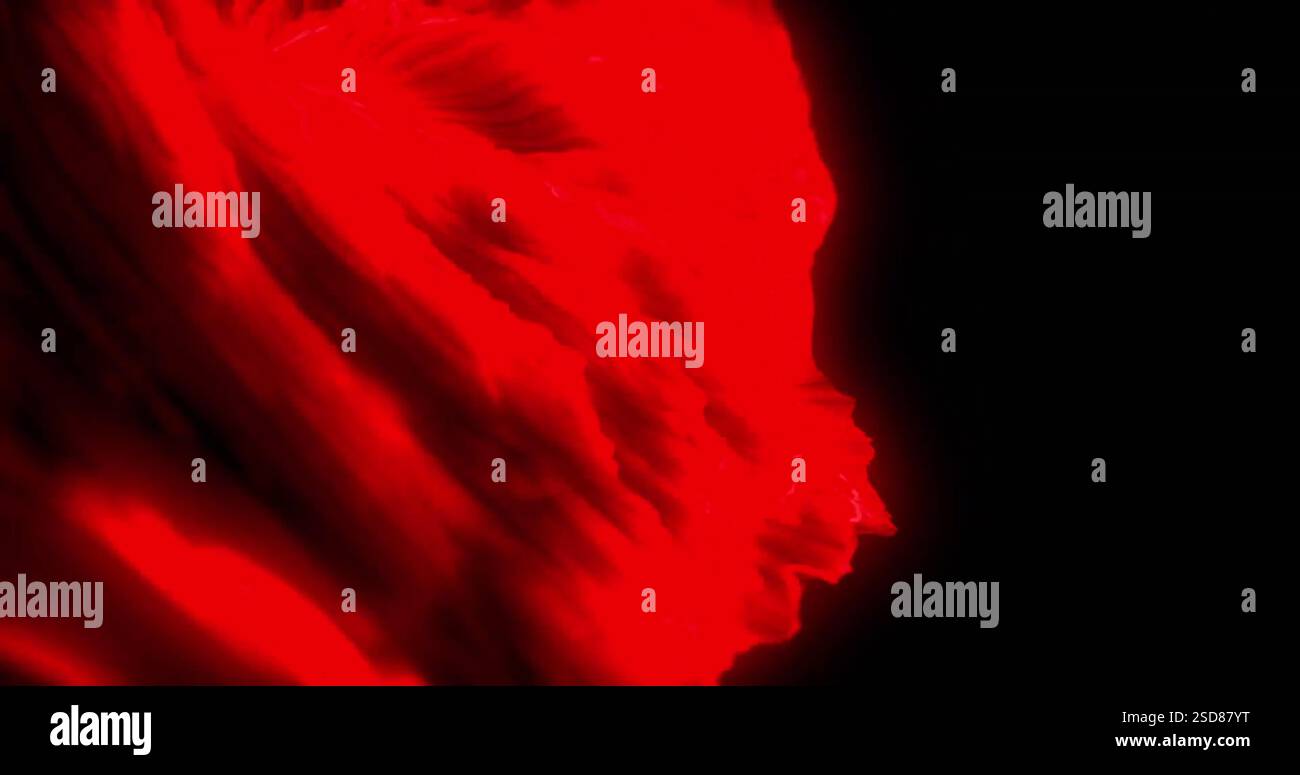 Image of dynamic red light pattern creating vibrant visual effect on ...