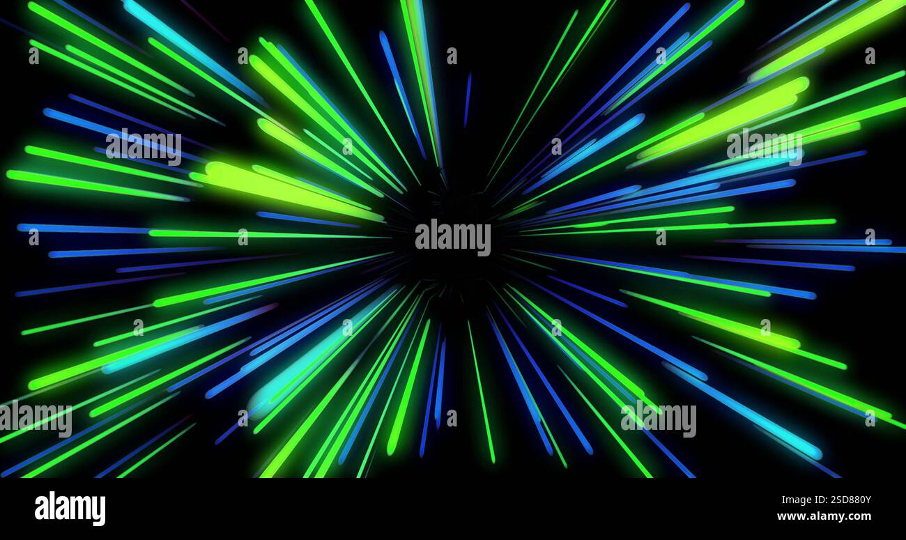 Radiant streaks of light creating hi-res stock photography and images - Alamy