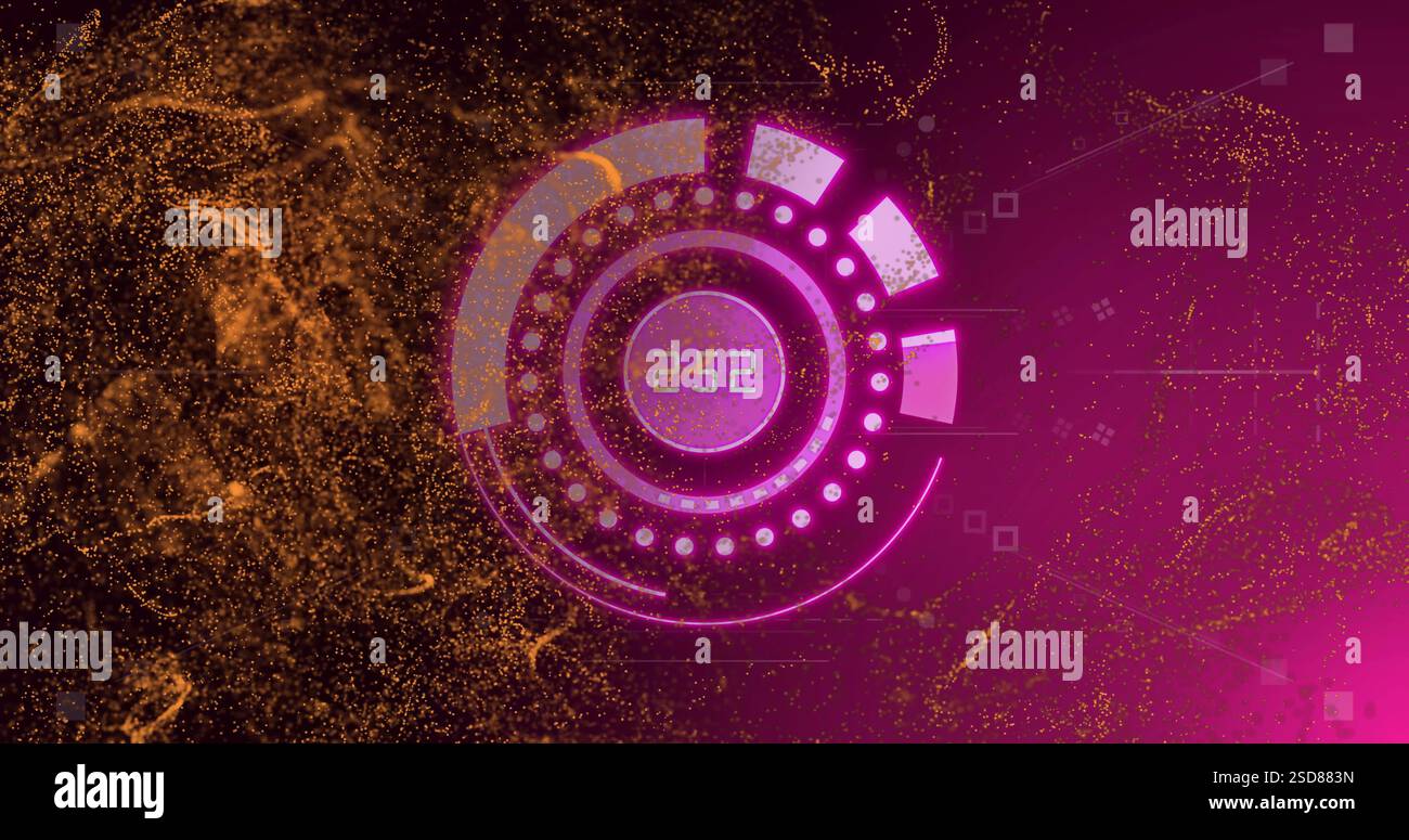 Animation futuristic circular digital interface hi-res stock photography and images - Alamy