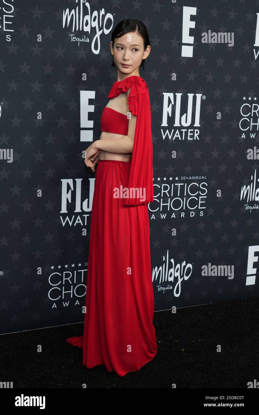 Moeka Hoshi arrives at the 30th Critics Choice Awards on Friday, Feb. 7 ...