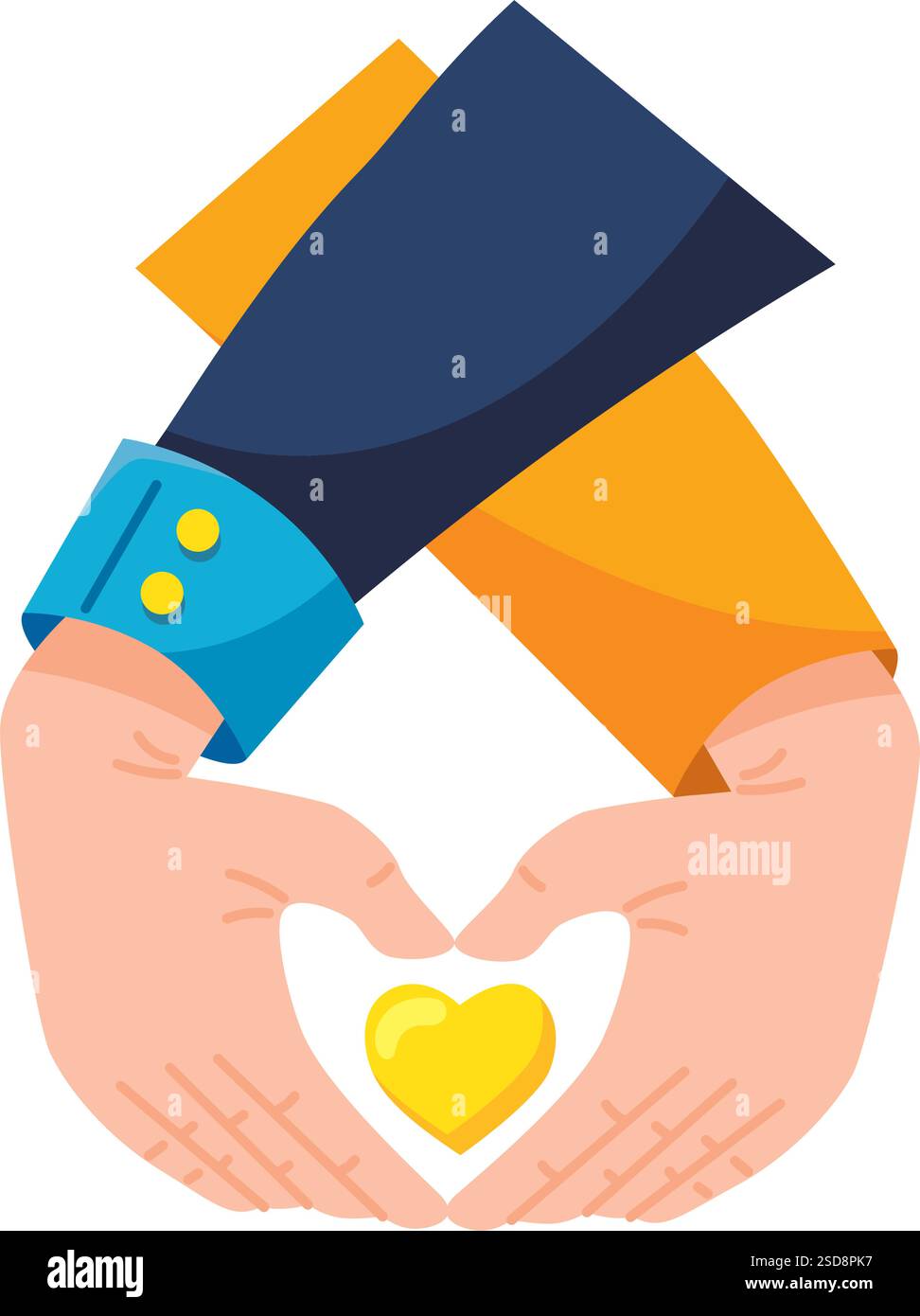 Yellow ribbon childhood cancer Stock Vector Images - Alamy