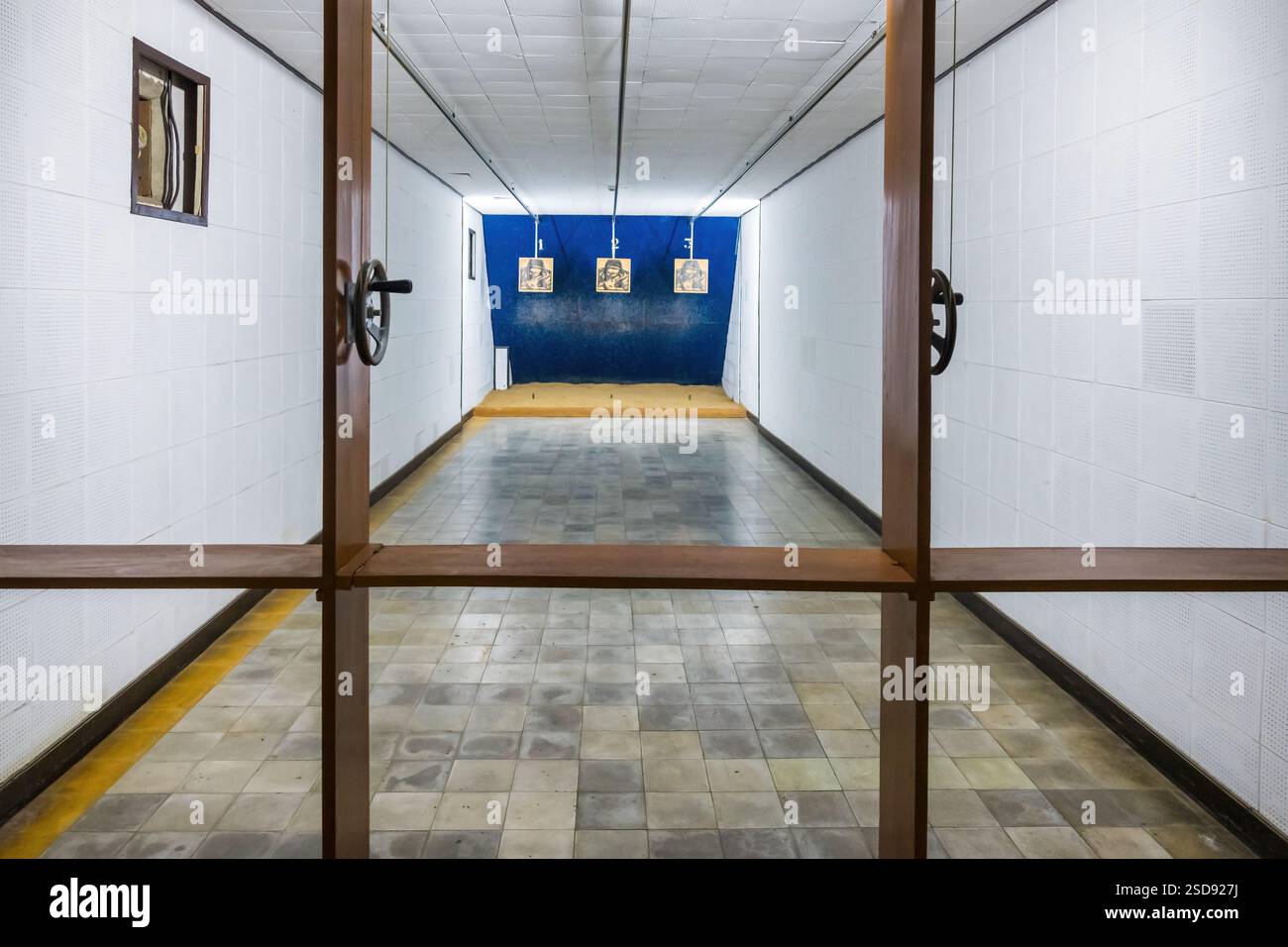 Shooting range inside the Independence Palace in Ho Chi Minh City ...