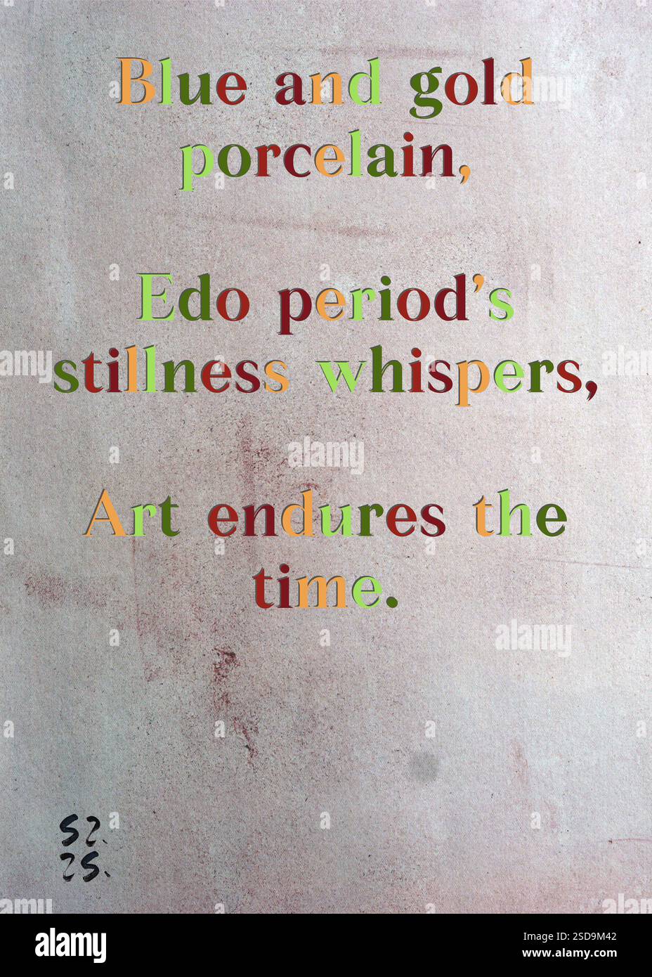 Blue and gold porcelain, Edo period's stillness whispers, Art endures ...