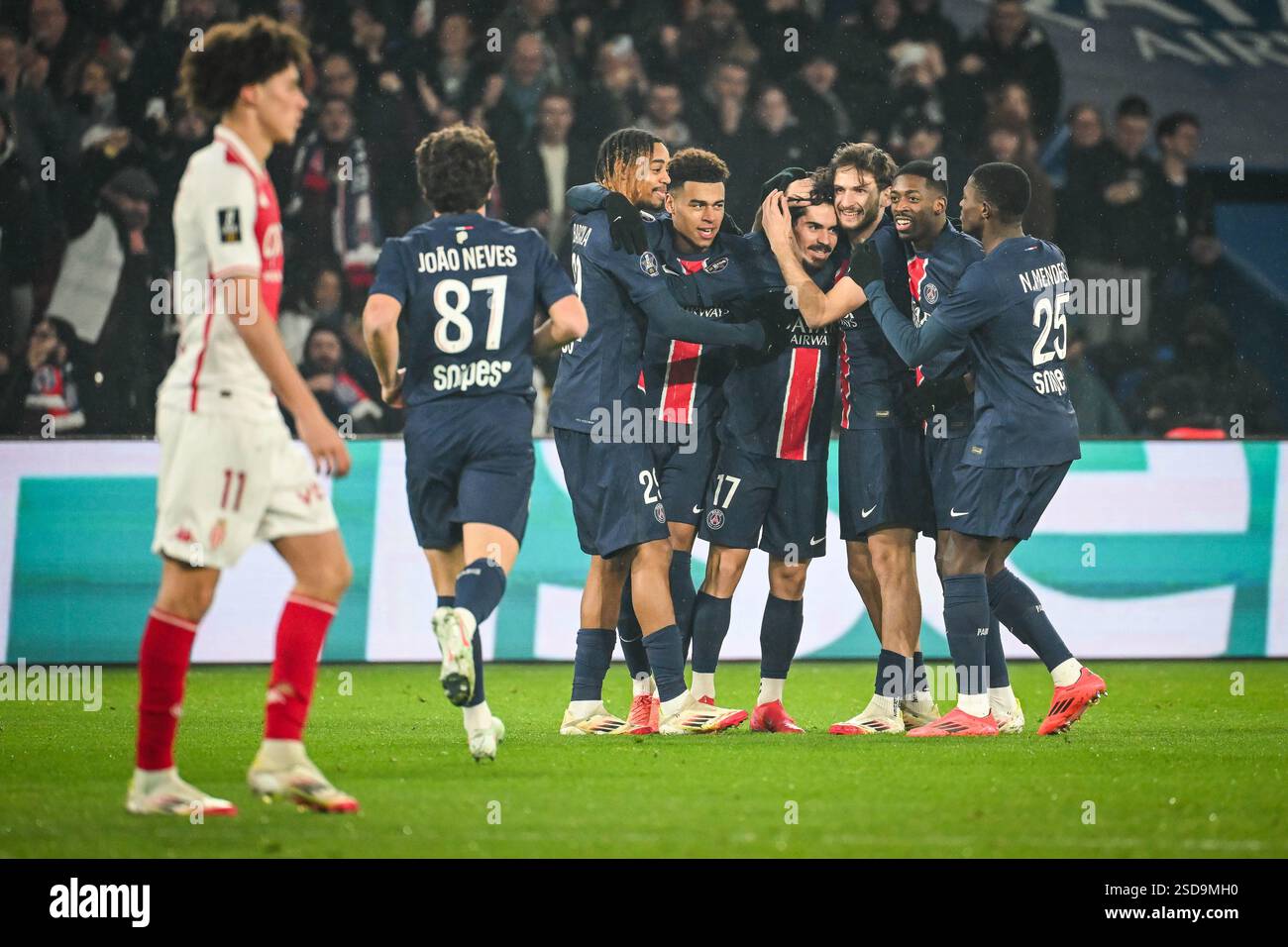 Paris, France. 07th Feb, 2025. Vitor MACHADO FERREIRA (Vitinha) of PSG ...