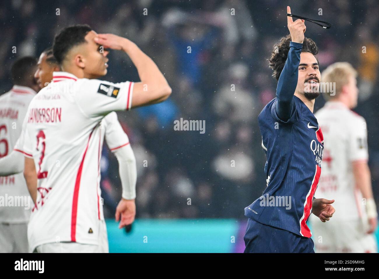 Paris, France. 07th Feb, 2025. Vitor MACHADO FERREIRA (Vitinha) of PSG ...